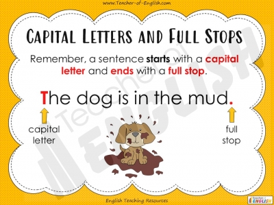 Full Stops and Capital Letters teaching resources lessons